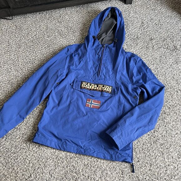 Napapijri | Jackets & Coats | Napapijri Jacket Mens Medium Blue Hooded ...